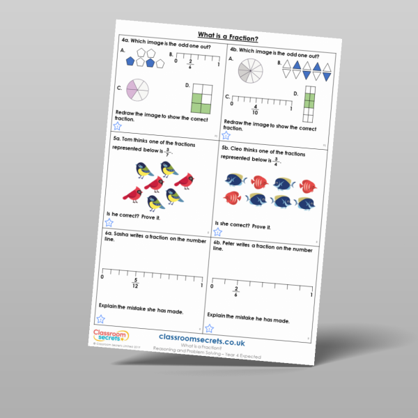 Year 4 What Is A Fraction Reasoning And Problem Solving Resource ...