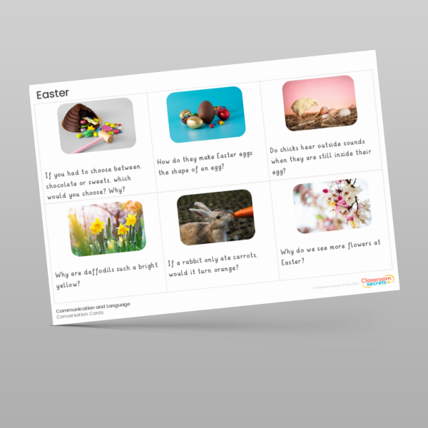 Eyfs Easter Conversation Cards Resource | Classroom Secrets