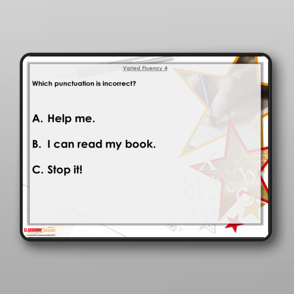 Year 1 Exclamation Or Full Stop Modelling Ppt Resource | Classroom Secrets