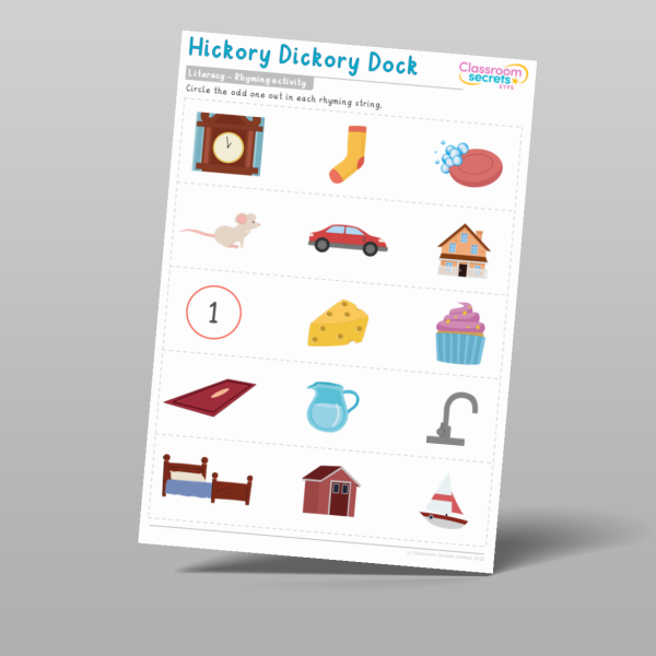 Eyfs Hickory Dickory Dock Rhyming Activity Resource | Classroom Secrets