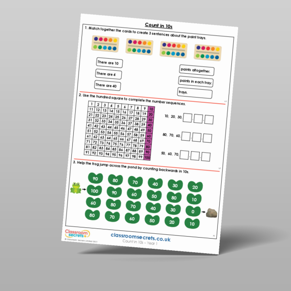 Year 1 Count In 10s Mixed Activity Resource | Classroom Secrets
