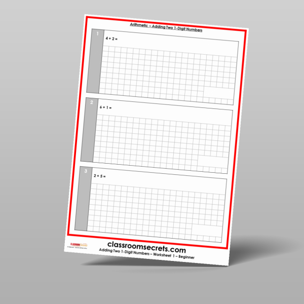 KS1 Adding Two 1 Digit Numbers Arithmetic Test Resource | Classroom Secrets