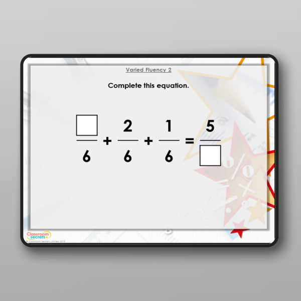 Year 3 Add Fractions Modelling Ppt Resource | Classroom Secrets