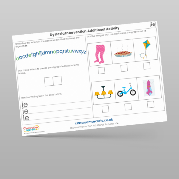 Dyslexia Intervention Programme Additional Activities Week 11 Resource ...