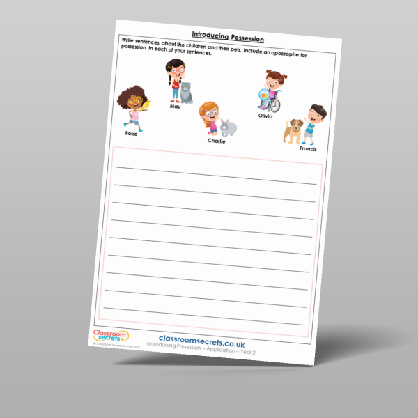 Year 2 Introducing Possession Application Resource | Classroom Secrets