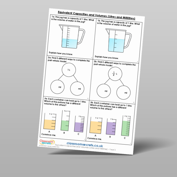 Year 3 Equivalent Capacities And Volumes Litres And Millilitres ...