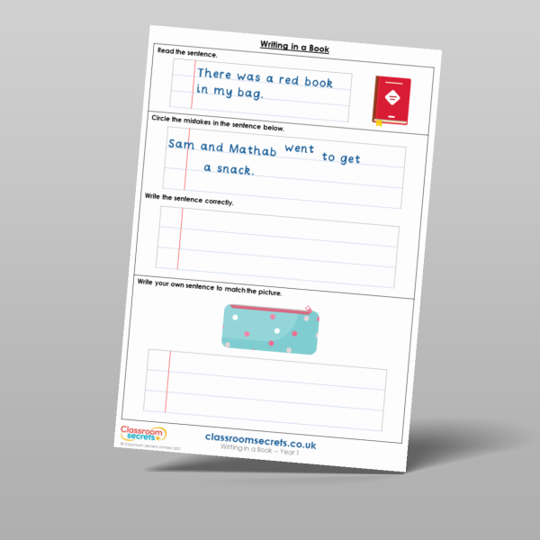 Year 1 Writing In A Book Mixed Activity Resource | Classroom Secrets