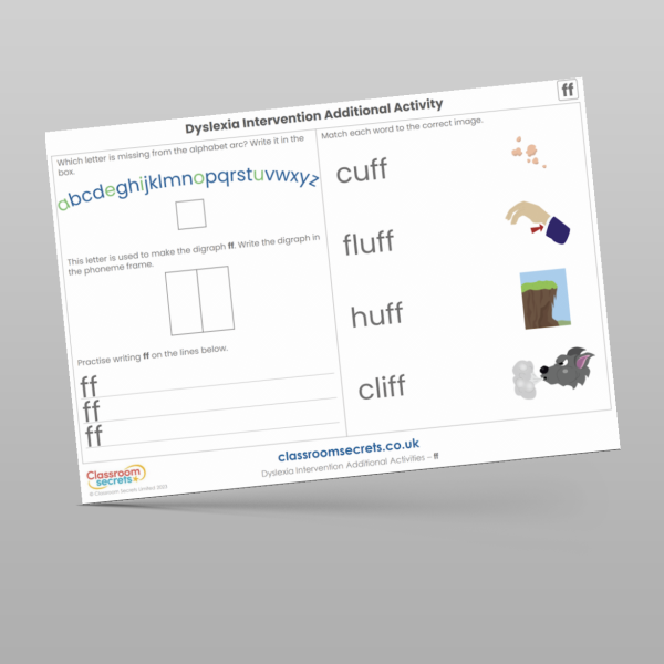Dyslexia Intervention Programme Additional Activities Week 4 Resource ...