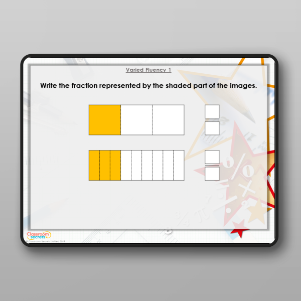 Year 4 Equivalent Fractions Modelling Ppt Resource | Classroom Secrets