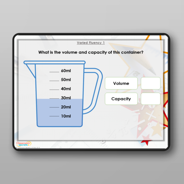 Year 2 Measure In Millilitres Modelling Ppt Resource | Classroom Secrets