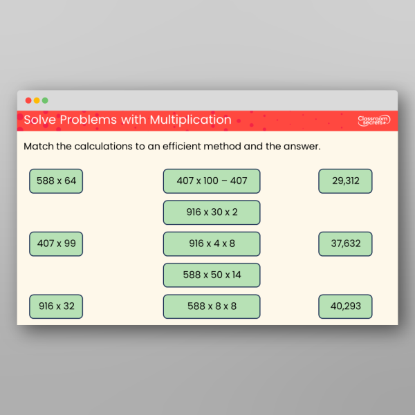 Year 5 Solve Problems With Multiplication Teaching Ppt Resource ...