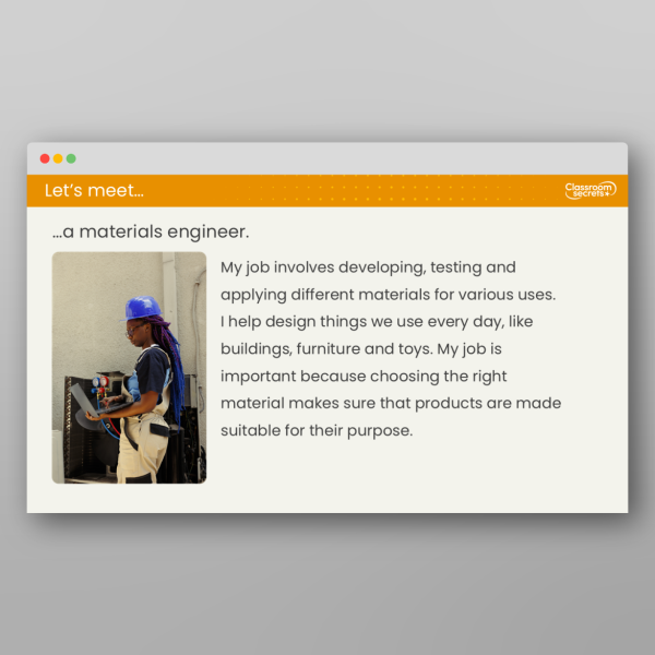 Year 1 What Makes A Material Suitable For A Purpose Lesson Resource ...