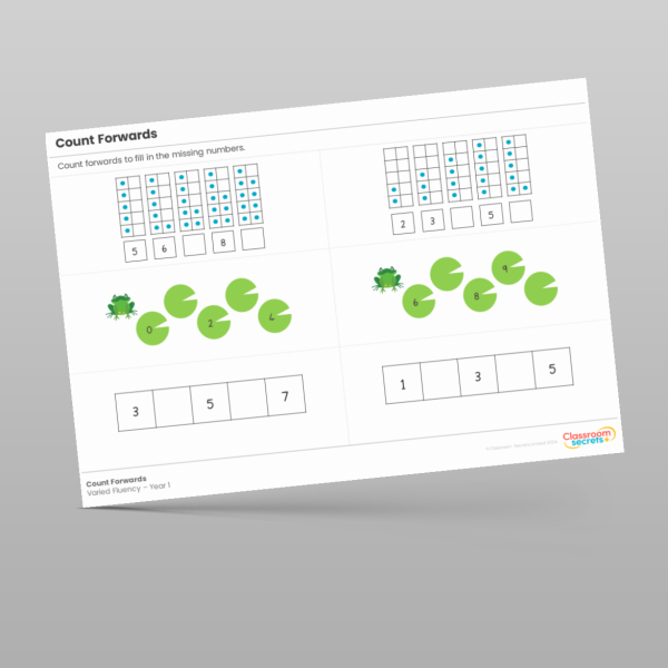 Year 1 Count Forwards Varied Fluency Resource | Classroom Secrets Year 1 Count Forwards Varied Fluency Resource | Classroom Secrets