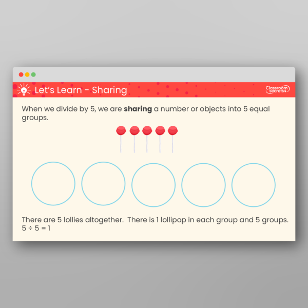 Year 2 Divide By 5 Teaching Ppt Resource | Classroom Secrets