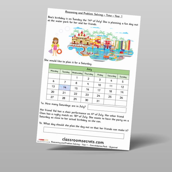 Year 1 Time Consolidation Activity Resource | Classroom Secrets