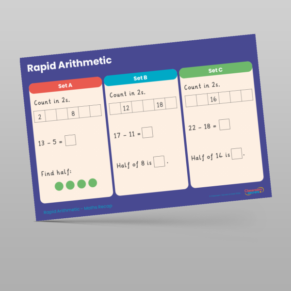 Year 1 Summer Rapid Arithmetic Recap Resource | Classroom Secrets