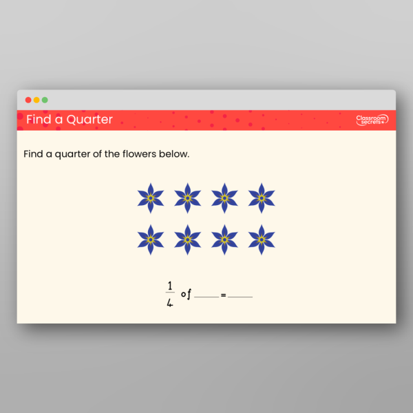 Year 2 Find A Quarter Teaching Ppt Resource | Classroom Secrets