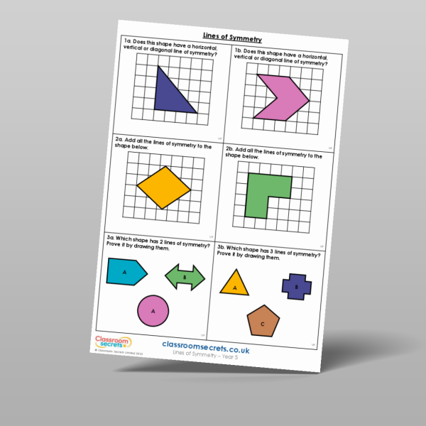 Year 5 Lines Of Symmetry Varied Fluency Resource | Classroom Secrets