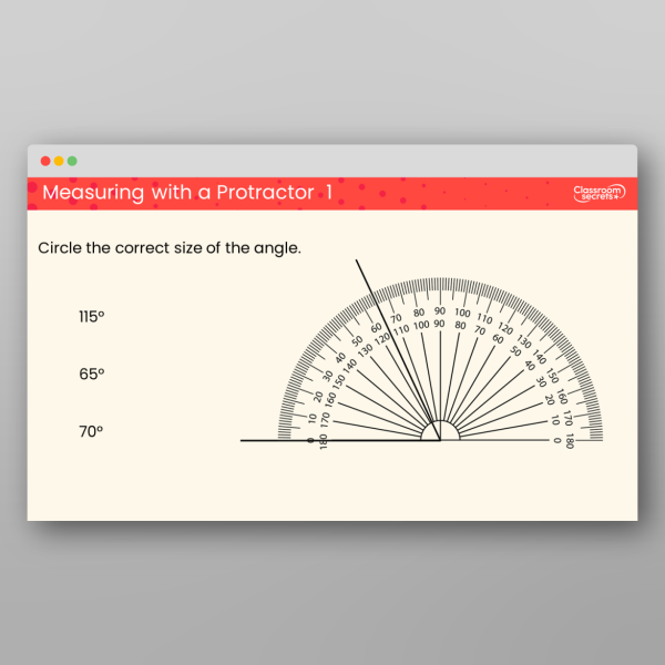 Year 5 Measuring With A Protractor 1 Teaching Ppt Resource | Classroom Secrets