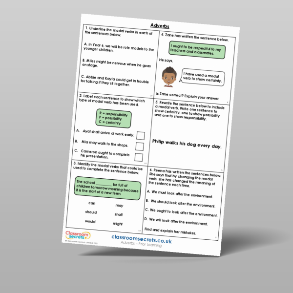 Year 6 Adverbs Prior Learning Resource | Classroom Secrets