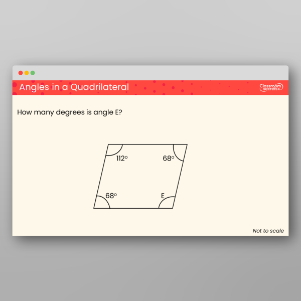 Year 6 Angles In Quadrilaterals Teaching Ppt Resource | Classroom Secrets