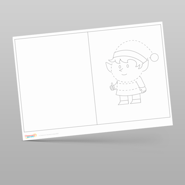 Eyfs Christmas Card Colouring Template Resource | Classroom Secrets