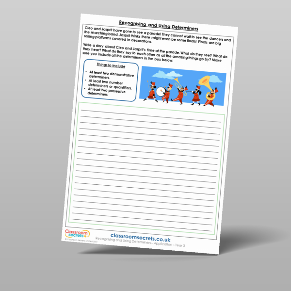 Year 3 Recognising And Using Determiners Application Resource ... Year 3 Recognising And Using Determiners Application Resource ...