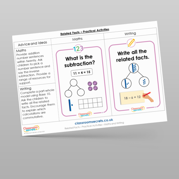 Year 1 Related Facts Practical Activities Resource | Classroom Secrets