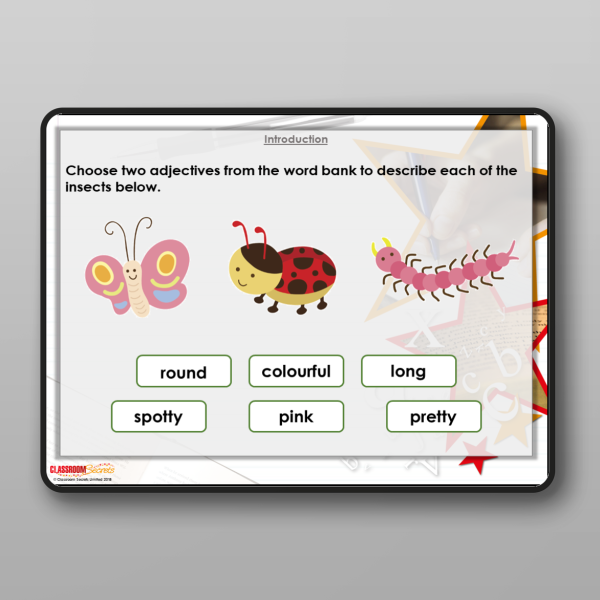 Year 2 Double Adjectives With Commas Modelling Ppt Resource | Classroom ...