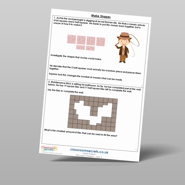 Year 4 Make Shapes Discussion Problem Resource | Classroom Secrets