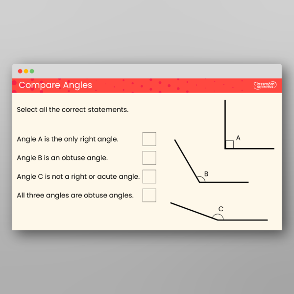 Year 3 Compare Angles Teaching Ppt Resource | Classroom Secrets