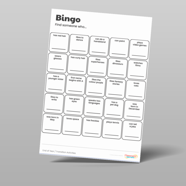 Transition Activity Pack Resource | Classroom Secrets