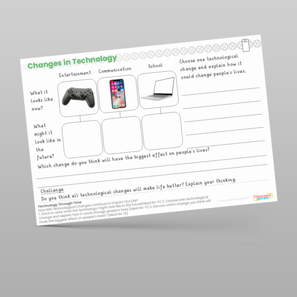 KS1 Technology Through Time How Will Technological Changes Continue To ...