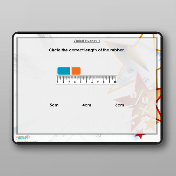 Year 1 Measure Length In Centimetres Modelling Powerpoint Resource Classroom Secrets