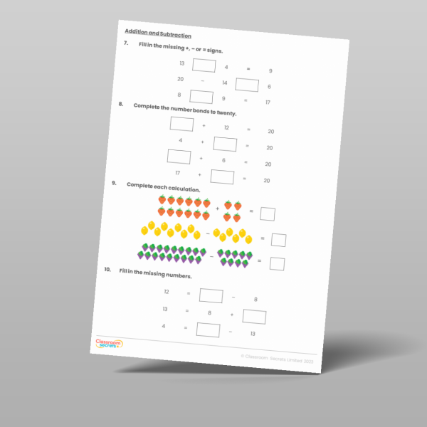Year 1 End Of Year Maths Assessment Resource | Classroom Secrets