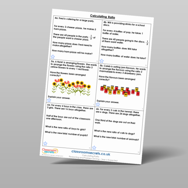 Year 6 Calculating Ratio Reasoning And Problem Solving Resource ...