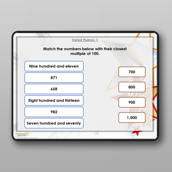 Year 4 Round To The Nearest 100 Modelling Ppt Resource | Classroom Secrets