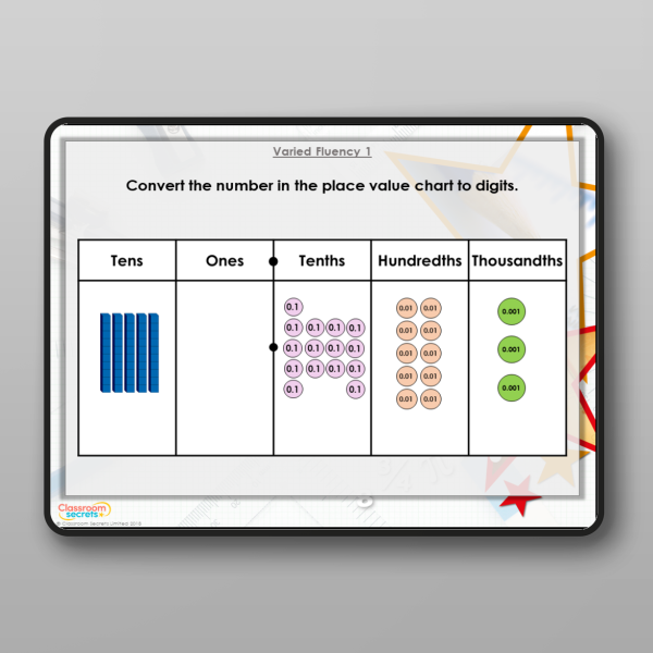 Year 6 Three Decimal Places Modelling Ppt Resource | Classroom Secrets