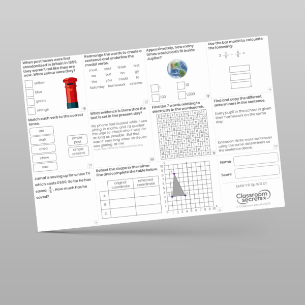 Year 6 Early Morning Work Spring Week 11 Resource | Classroom Secrets