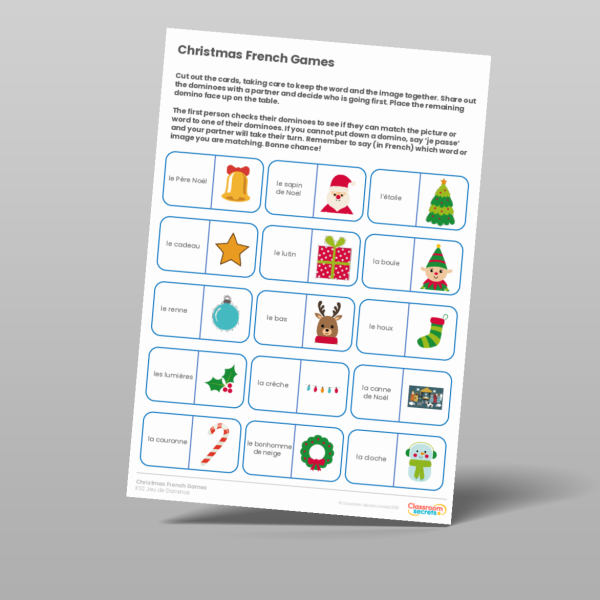 KS2 French Christmas Games Resource | Classroom Secrets