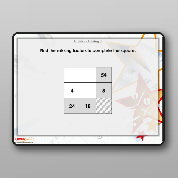 Year 5 Factors Modelling Powerpoint Resource | Classroom Secrets