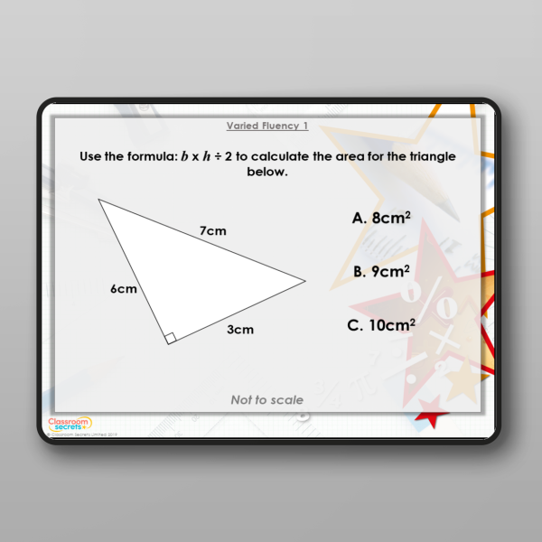 Year 6 Area Of Any Triangle Modelling Ppt Resource | Classroom Secrets