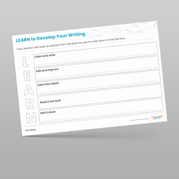 Year 5 The Viewer Writing Unit Learn To Develop Your Writing Resource ...