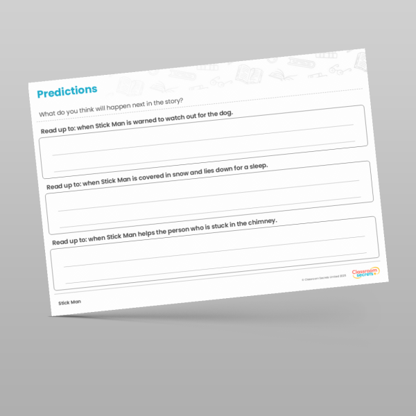 KS1 Stick Man Writing Unit Predictions Resource | Classroom Secrets