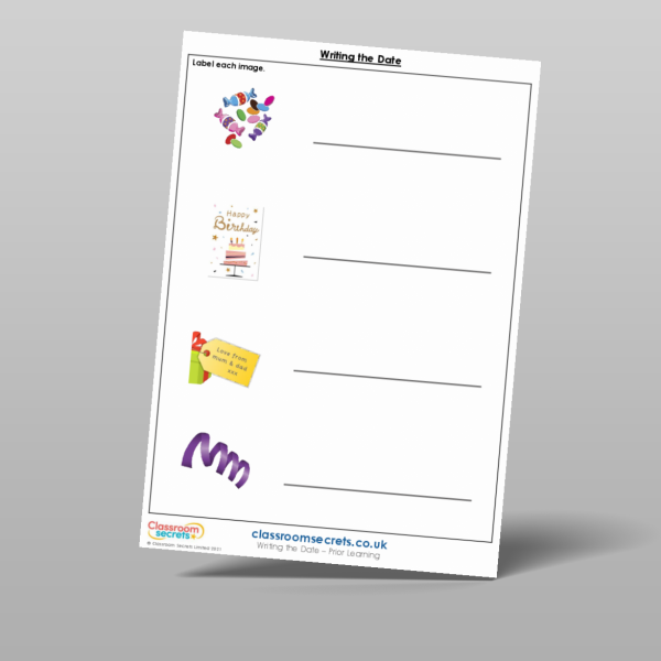 Year 1 Writing The Date Prior Learning Resource | Classroom Secrets