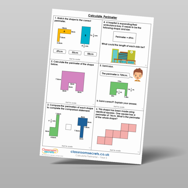 Year 5 Calculate Perimeter Mixed Activity Resource | Classroom Secrets