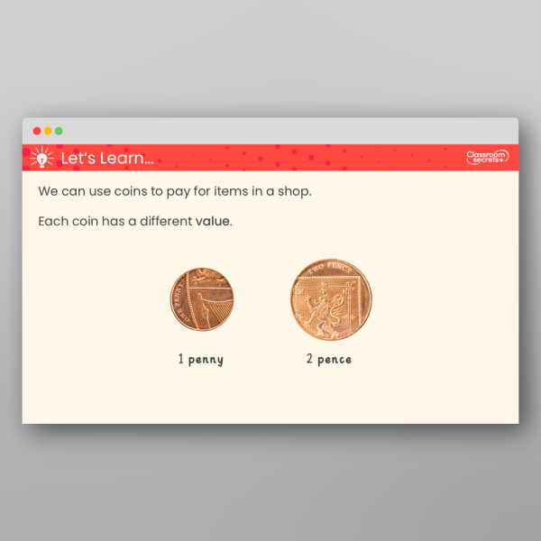 Year 1 Recognise Coins Teaching Ppt Resource | Classroom Secrets
