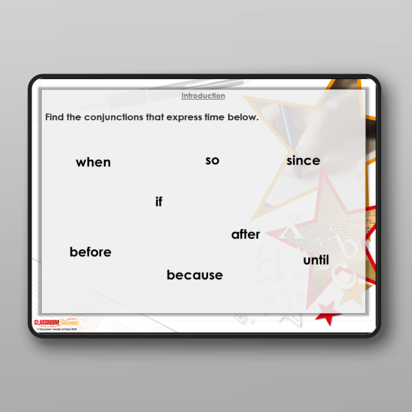 Year 3 Using Conjunctions To Express Time Modelling Ppt Resource ...