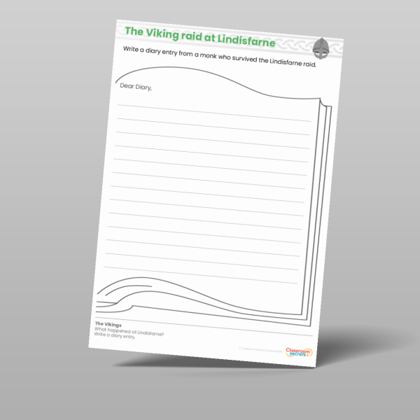 Usk2 The Vikings What Happened At Lindisfarne Worksheet Resource ...