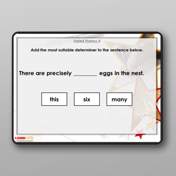 Year 3 Recognising Determiners Modelling Ppt Resource | Classroom Secrets Year 3 Recognising Determiners Modelling Ppt Resource | Classroom Secrets